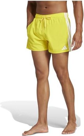 adidas Mens Short de Natation &agrave; 3 Bandes 20,3 cm, Yellow/White, XL