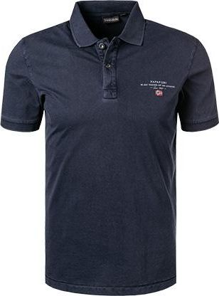 Napapijri Herren Polo-Shirt blau Baumwoll-Jersey