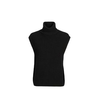 Saison 1865 Pull col roulé sans manches en cachemire