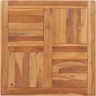 vidaXL Dessus de table Bois de teck solide 70x70x2,5 cm