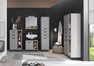 Loftscape home24 Midischrank 65 x 116 x 38cm Grau