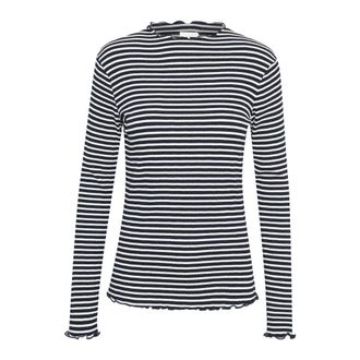 Karen by Simonsen Haut &agrave; Rayures &agrave; Manches Longues Ciel de Nuit - Femme - Tops - Multicolore - Taille: 34 FR