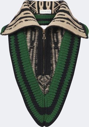 Dries Van Noten Kragen aus Wolle