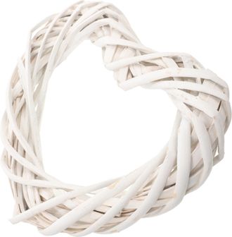 Hemobllo Rattan-Girlande DIY Kranz Aus Rattan Innenausstattung Geformter Kranz Form Herzen Kranzrahmen Herzkranzdekoration Nat&uuml;rlich Weidenkr&auml;nze DIY -kranzver