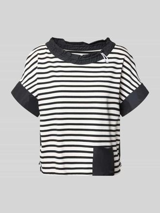 Marc Cain T-Shirt mit Rundhalsausschnitt und Kordelzug