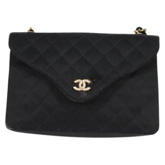 Chanel Pre-owned Satin Shoulder Bag - - Pre-owned - Damen - Schwarzk - ONE SIZE