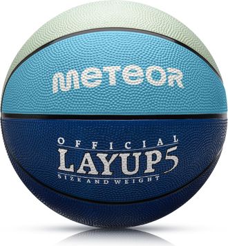 Meteor Meteor Layup Kinder Mini Basketball Größe 5 Ideal für Kleinkinder von 4-8 Jahren, Basketball ideal für Kinder von 4 bis 8 Jahren, weicher Basketball (