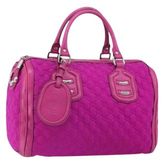 Gucci Sac &agrave; main en nylon vintage Pre-owned - Femme - Pre-owned - Rose - Taille: ONE Size
