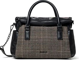 Desigual Accessories PU Hand Bag, Sac à Main Femmes, Noir, U