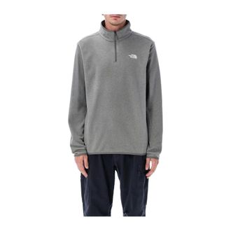 The North Face Homme, Sweatshirts et sweats &agrave; capuche, Gris, Taille: XL Glacier Fleece 1/2 Zip