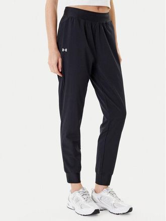 Under Armour Jogginghose Armoursport High Rise Wvn Pnt 1382727-001 Schwarz Loose Fit
