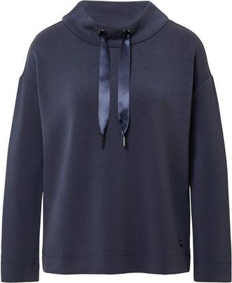 s.Oliver Sweatshirt Sweatshirt Langarm-Sweatshirt aus Modalmix im Relaxed Fit mit Stehkragen