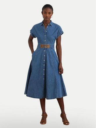 Lauren Ralph Lauren Jeanskleid 250963908001 Blau Regular Fit