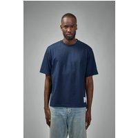 Thom Browne Oversized Short Sleeve Tee W/ RWB Knit Trim