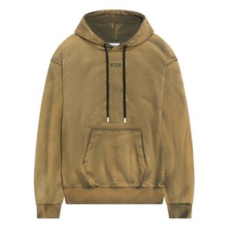 GCDS Logo Patch Solarized Hoodie - - Sweatshirts & Hoodies - Herren - Gr&uuml;n - XS