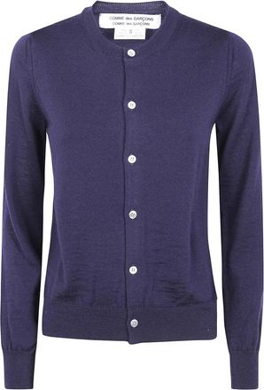 Comme Des Garçons Damen, Strickwaren, Blau, SGröße