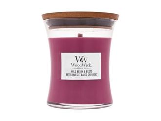 Woodwick Bougie sablier moyenne Jar Wild Berry & Beets parfum maison dint&eacute;rieur