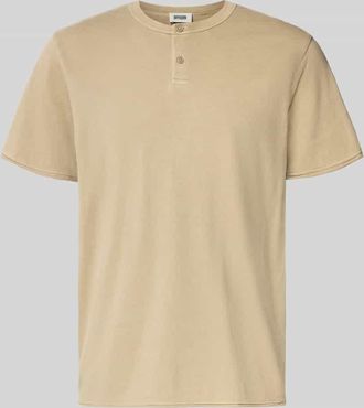 Drykorn T-Shirt mit kurzer Knopfleiste Modell ENIL
