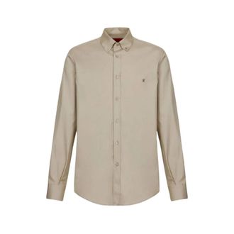 Carolina Herrera Hemd aus Twill - - Shirts - Herren - Beige - M
