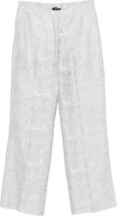 Seventy Femme, Pantalons, Gris, Taille: 46 FR Wide Pantalons