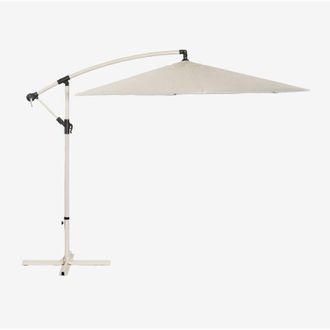 Sklum Sklum - Parasol &Oslash;295 cm en tissu et acier Gerran Tapioca Beige
