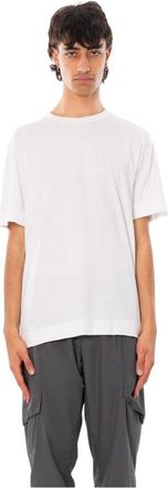 Transit Par-Such Homme, Tops, Blanc, Taille: XL Tee en jersey &agrave; &eacute;paules coutur&eacute;es