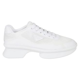 Prada Mesh-Panel Schn&uuml;r-Sneakers - - Shoes - Damen - Wei&szlig; - 40 EU