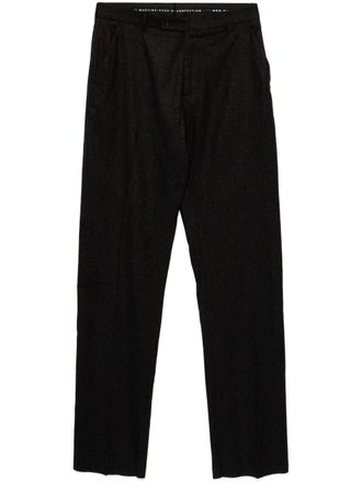 Martine Rose pantalon droit à rayures - Noir