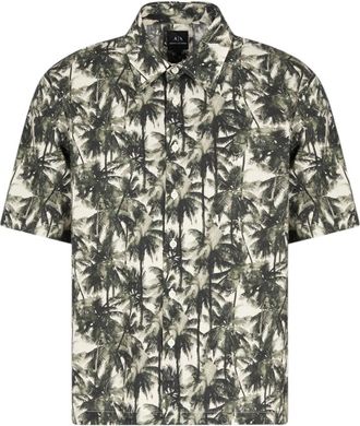 A|X Armani Exchange Homme, Chemises, Multicolore, Taille: XL Chemise Tiss&eacute;e Imprim&eacute;e &agrave; Manches Courtes