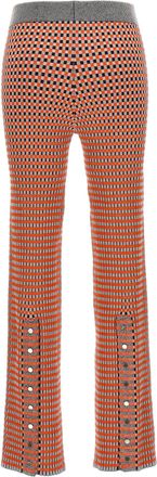 Paco Rabanne Jacquard Patterned Trousers - Orange