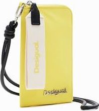 Desigual Mone_priori Candela, Portefeuille à Trois Volets pour Femme, Jaune, 11,5