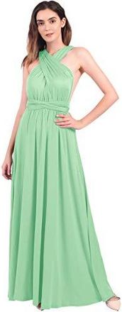 Ibtom Femme Robe Longue de Cérémonie Chic Multi-Style Sexy Taille Haute Sans Manche dÉté Bandage de Soirée Cocktail Demoiselle dHonneur Mariage Fête Anniver