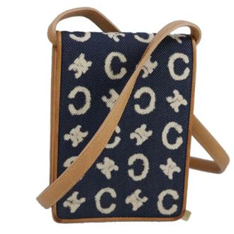 Celine Pre-owned Macadam Canvas Shoulder Bag - Femme - Pre-owned - Bleu - Taille: ONE Size