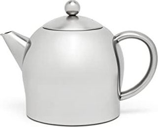Bredemeijer kleine bauchige doppelwandige Edelstahl Teekanne 0.5 Liter