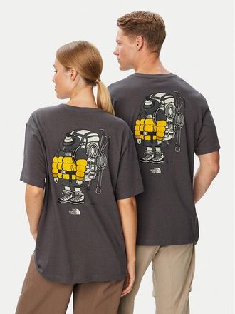 The North Face T-Shirt Gear Up Get Out NF0A8JB4 Dunkelgrau Regular Fit