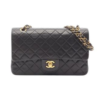 Chanel Pre-owned Matelass&eacute; Umh&auml;ngetasche mit doppelter Klappe - - Pre-owned - Damen - Schwarzk - ONE SIZE