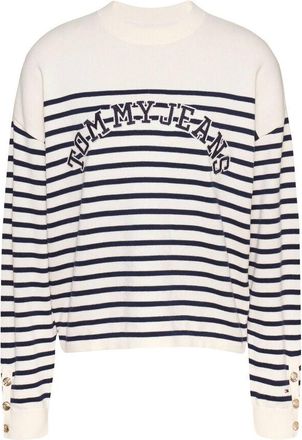 Tommy Jeans Damen Strickpullover TJW STRIPE VARSITY SWEATER