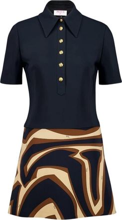 Pucci Femme, Robes, Multicolore, Taille: 38 FR Labirinto Print Short Dress