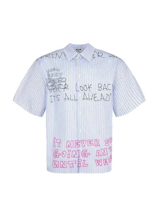 Msgm M. S.G. M. Chemise - Bleu Clair
