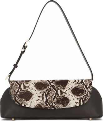 Kazar Femme, Sacs, Brun, Taille: ONE Size Sac &agrave; rabat allong&eacute; avec poil naturel