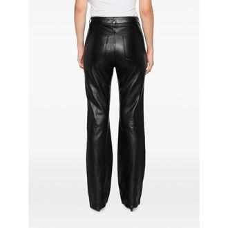R&oacute;he Lamb Leather Trousers - Black