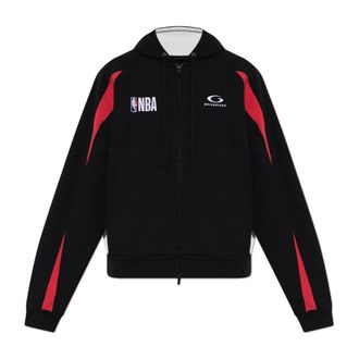 Balenciaga NBA Collaboration Oversized Zip-Up Hoodie - - Sweatshirts & Hoodies - Herren - Schwarzk - M