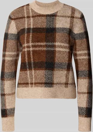 Barbour Pullover Modell GLENDYN mit Rippabschl&uuml;ssen