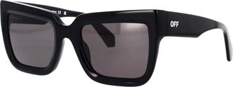 Off-white Sonnenbrille - Firenze Logo Sunglasses - Gr. unisize - in Schwarz - f&uuml;r Damen