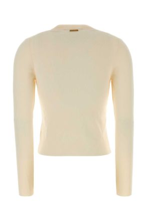 Michael Kors Womens Merino Rib Crew Nk Cardi Bone Maglie Sweater