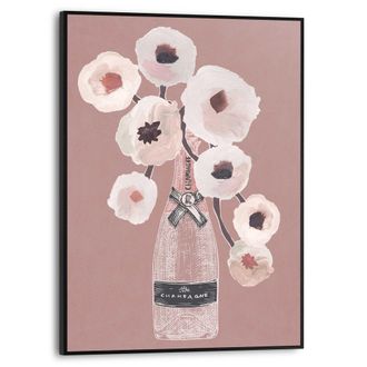 Reinders Gerahmtes Bild, Champagne, Wohnzimmer, Bilder, Wanddeko, Room Decor, MDF, Braun, 40 x 30cm