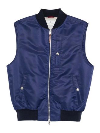 Brunello Cucinelli Bomber - Bleu Fonc&eacute;