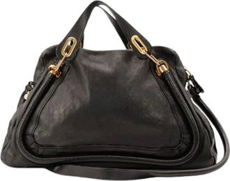 Chlo&eacute; Pre-owned Le Paraty Cabas - Femme - Pre-owned - Noir - Taille: ONE Size