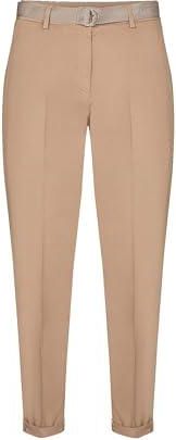 Tommy Hilfiger Femme Co Twill Michelle Tapered Pantalons, Beige, 40 EU