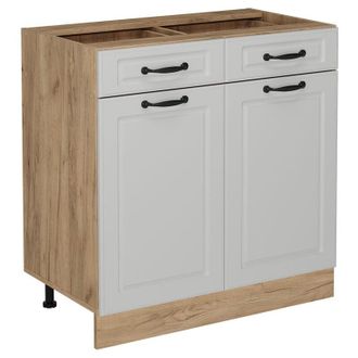 Vicco Meuble cuisine R-Line, Blanc campagne, 80cm sans pt